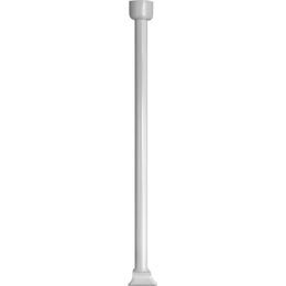 Duschvorhangstange Wenko, weiß, Ø:2mm, Kunststoff, Gardinenstangen, für Teleskop-Duschstange