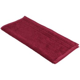 WEWO-Fashion Seiftuch WEWO FASHION "9518S", rot (rubin), B:30cm L:30cm, Frottee, Waschlappen, saugstark