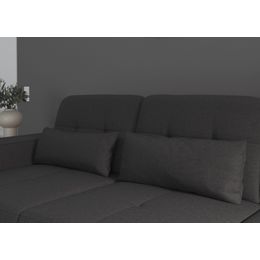 Sit & More Sofakissen SIT & MORE "Baviene", grau (fango), B:65 H:25 T:11, Polsterauflagen, Sofa-Zubehör Deko-Kissen Sofakissen, Set, bestehend aus 2 Nierenkissen