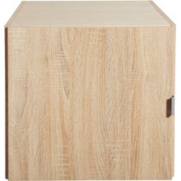 Schrankaufsatz Priess "Schrankoberteil, Aufsatzschrank Madrid", braun (struktureichefarben hell), B:48cm H:43cm T:54cm, Holzwerkstoff, M&ouml;belaufs&auml;tze, Kleiderschrank-Zubeh&ouml;r Schrankaufsatz Schranksystem, Schafft zus&auml;tzlichen Stauraum bei Schrankserie Madrid