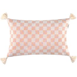 Kissenhülle Esprit "Bailey" Gr. 1, orange (apricot, orange, rosa), B:30cm H:0,5cm L:50cm, Polyester, Polyester, Kissenbezüge