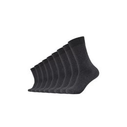 Socken Camano "comfort", Damen, Gr. 43-46, grau (anthrazit, melange), Baumwollmischung, melange, normal, Socken, mit verstärktem Fersen- und Zehenbereich