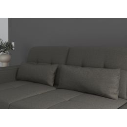 Sit & More Sofakissen SIT & MORE "Baviene", braun (schlamm), B:65 H:25 T:11, Polsterauflagen, Sofa-Zubehör Deko-Kissen Sofakissen, Set, bestehend aus 2 Nierenkissen