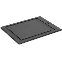 Schneidebrett Woll "Woll Cut & Serve", schwarz, B:19cm H:0,7cm L:25cm, Holzpapierfaser, Schneidebretter, aus FSC-zertifiziertem Papierverbundstoff