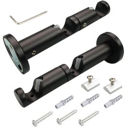 Kombiträger Liedeco Gr. 1, schwarz, Ø:1,6cm, Gardinenstangenhalterungen, Innenlaufprofil Ø 16 mm
