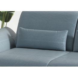 Sofakissen Inosign "Coco", blau (blau, grau), B:64cm H:24cm T:10cm, Polsterauflagen, wahlweise 2er- oder 3er-Nierenkissen-Set, Breite jeweils 64 cm