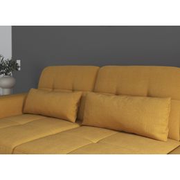Sit & More Sofakissen SIT & MORE "Baviene", gelb (senf), B:65cm H:25cm T:11cm, Polsterauflagen, Sofa-Zubehör Deko-Kissen Sofakissen, Set, bestehend aus 2 Nierenkissen