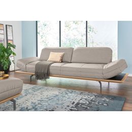 3-Sitzer "CR.420, Designsofa, Loungesofa", beige (graubeige, natur), B:232cm H:117cm T:129cm, CREATION BY ROLF BENZ, Sofas, in 2 Qualit&auml;ten, Holzrahmen in Eiche Natur oder Nu&szlig;baum, Breite 232 cm