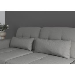 Sit & More Sofakissen SIT & MORE "Baviene", silber, B:65 H:25 T:11, Polsterauflagen, Sofa-Zubehör Deko-Kissen Sofakissen, Set, bestehend aus 2 Nierenkissen