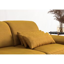 Sit & More Sofakissen SIT & MORE "Cabana", gelb (mustard), B:65cm H:25cm T:10cm, 100% Polyester, Polsterauflagen, Sofakissen, wahlweise 2er- oder 3er-Nierenkissen-Set