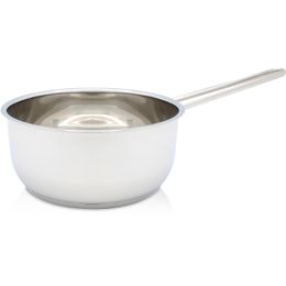Krüger Kasserolle KRÜGER "Saturn", silber, B:16cm H:7,7cm L:32,5cm Ø:16cm, Töpfe, Ø 16 cm, Glasdeckel für praktisches Sichtkochen