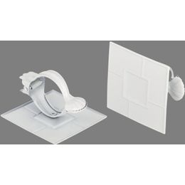 Dekoklammer für Raffhalter GOOD LIFE "Quadrat" Gr. 1, weiß, B:8cm H:8cm, Metall, Raffhalter, für Stoffe und Vorhänge
