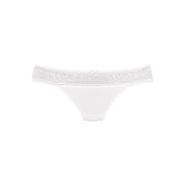 String Lascana "Luciana", Damen, Gr. 44/46, beige (creme), Spitze;Microfaser, Obermaterial: 87% Polyamid, 13% Elasthan, körpernah, Unterhosen, mit feiner Spitze