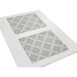 Platzset Adam "Maroccan Shiraz Light" Gr. 1, grau (hellgrau), B:30cm L:40cm, Obermaterial: 100% Baumwolle, Platzsets