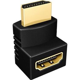 ICY BOX Computer-Adapter "ICY BOX 2x HDMI Winkeladapter mit zwei verschiedenen Ausrichtungen", schwarz, Adapter
