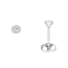 Adelia´s Paar Ohrhänger ADELIA´S "1 Paar 925 Silber Ohrringe / Ohrstecker mit Zirkonia Ø 3,5 mm", silber, Ohrringe, Damen, Damen, Silber 925 (Sterlingsilber), 925 Sterling Silber mit Zirkonia Silberschmuck für Damen