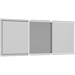 Insektenschutz-Fensterrahmen Hecht INTERNATIONAL "COMFY SLIDE XL", weiß (rahmen: weiß gewebe: anthrazit), B:75cm H:100cm, Insektenschutzgitter, BxH: 75x100 cm, Rahmen: weiß, Gewebe: anthrazit
