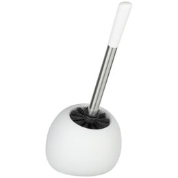 WC-Garnitur Wenko "Polaris", weiß, B:17cm H:34,5cm L:14,5cm, Keramik, Reinigungsbürsten, Keramik