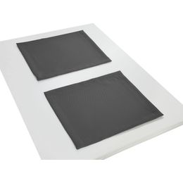 Platzset Adam "Uni Collection" Gr. 1, grün (olivgrün), B:30cm L:40cm, Obermaterial: 100% Baumwolle, Platzsets