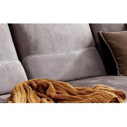 Sofakissen W.Schillig "run", braun (mocca s37), B:82cm H:20cm T:8cm, Stoff S37 (100% Polyester);ROHLEDER Chenille-Flachgewebe Q2 W77 (68% Polyacryl, 32% Polyester);Stoff S37 (100% Polyester), Polsterauflagen, Nierenkissen, Breite 82 cm