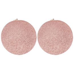 Adelia´s Paar Ohrhänger ADELIA´S "Neuheit 2025 - Damen Ohrstecker aus mattem Edelstahl Ø 25 mm", silber, Ohrringe, Damen, Damen, Edelstahl