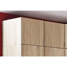 Schrankaufsatz Priess "Schrankoberteil, Aufsatzschrank Madrid", braun (struktureichefarben hell), B:94cm H:43cm T:54cm, Holzwerkstoff, M&ouml;belaufs&auml;tze, Kleiderschrank-Zubeh&ouml;r Schrankaufsatz Schranksystem, Schafft zus&auml;tzlichen Stauraum bei Schrankserie Madrid