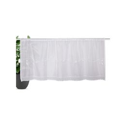 Querbehang HEINE HOME, weiß, B:120cm H:45cm, Polyester, Gardinen