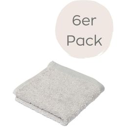 WEWO-Fashion Seiftuch WEWO FASHION "9517S", grau (lightgrau), B:30cm L:30cm, Baumwolle, Waschlappen, saugstark