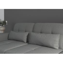 Sit & More Sofakissen SIT & MORE "Baviene", grau, B:65cm H:25cm T:11cm, Polsterauflagen, Sofa-Zubehör Deko-Kissen Sofakissen, Set, bestehend aus 2 Nierenkissen