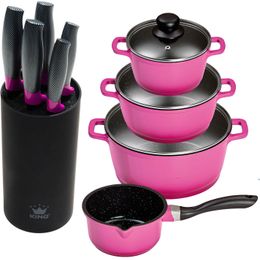 Topf-Set King, lila (violett), Töpfe, Induktion