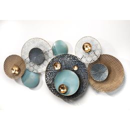 Metallbild Locker "37074-20", bunt (farbe bild(er): bunt), B:135cm H:8cm T:65cm, Metall, Bilder