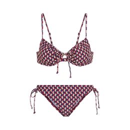 Lscn By Lascana Bikini Damen Gr&ouml;&szlig;e M creme / navy / bordeaux