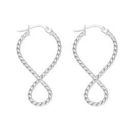 Paar Creolen Vivance "Verspielt", silber (silber 925), Ohrringe, Damen, Silber 925 (Sterlingsilber)