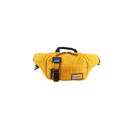Gürteltasche DISCOVERY "Icon", Gr. B/H/T: 37cm x 15cm x 37cm, gelb, Kunstfaser, Taschen, Hergestellt aus dem rPet Polyester-Material
