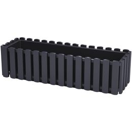 Balkonkasten Prosperplast "Boardee Fencycase", grau (anthrazit), B:58cm H:16,2cm T:18cm, Kunststoff, Pflanzgefäße, BxTxH: 58x18x16,2 cm