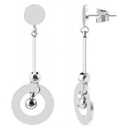 Adelia´s Paar Ohrhänger ADELIA´S "Neuheit 2025 - Damen Ohrstecker aus poliertem Edelstahl", silber, Ohrringe, Damen, Damen, Edelstahl