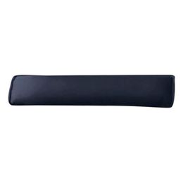 Sofakissen W.Schillig "broadway", blau (blau z59), B:80cm H:18cm T:10cm, Longlife Xtra-Leder Z59: Glattleder mit modischer Prägung. Hautstärke 0, 9 - 1, 1 mm, Polsterauflagen, für den 2,5-Sitzer, Breite 80 cm