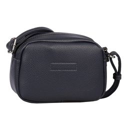 Handtasche Tom Tailor "Elis", Damen, Gr. B/H/T: 18,5cm x 13,5cm x 7cm, blau, Polyurethan, clean, gepflegt, geprägtes Muster, unifarben, Taschen, aus weich gekörntem Lederimitat auffällige Ziernaht und feinem Logo