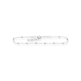 Fußkette Thomas Sabo "Dots, Dots gold, AK0002-001-12-L27V, AK0002-413-39-L27V" Gr. 27, silber (silberfarben), Fußketten, 27, Silber 925 (Sterlingsilber)
