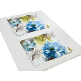 Platzset WIRTH "MOLINELLA" Gr. 1, blau, B:40cm L:35cm, Obermaterial: 100% Polyester, Platzsets