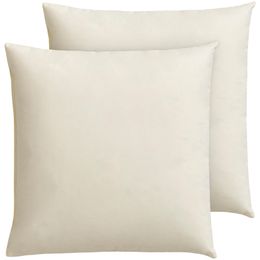 Federkissen Otto Keller "Annabelle", beige (creme), B:40cm L:40cm, Bezug: 100% Baumwolle. Füllung: 70% Federn, 30% Daunen, Kopfkissen, in vielen verschiedenen Größen erhältlich. Von 40x40 bis 80x80cm