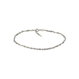 Fußkette Firetti "Schmuck Geschenk Silber 925 Singapurkette", silber (silberfarben), Fußketten, Silber 925 (Sterlingsilber)