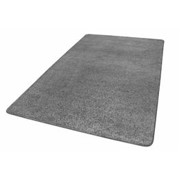 Teppich LUXOR living "Oxford, Made in Poland" Gr. 2, grau, B:67cm H:13mm L:140cm, Kunstfaser, Teppiche, besonders weich durch Microfaser, Wohnzimmer