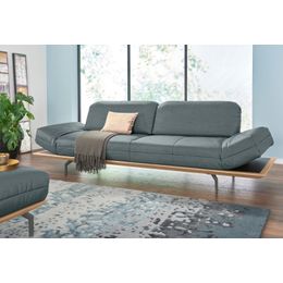 3-Sitzer "CR.420, Designsofa, Loungesofa", blau (wasserblau, steingrau), B:232cm H:117cm T:129cm, CREATION BY ROLF BENZ, Sofas, in 2 Qualit&auml;ten, Holzrahmen in Eiche Natur oder Nu&szlig;baum, Breite 232 cm