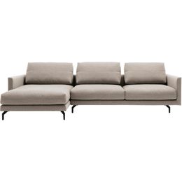 Ecksofa "CR.414, Designecksofa, Polsterecke, L-Form", beige (graubeige, natur), B:300cm H:91cm T:172cm, CREATION BY ROLF BENZ, Sofas, Ecksofa, wahlweise aus feinstem Rindsleder oder hochwertigem Chenille