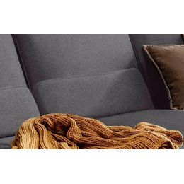 Sofakissen W.Schillig "run", grau (anthrazit w82), B:72cm H:20cm T:8cm, Flachgewebe W82 Q2 (74% Polyacryl, 26% Polyester), Polsterauflagen, Nierenkissen, Breite 72 cm
