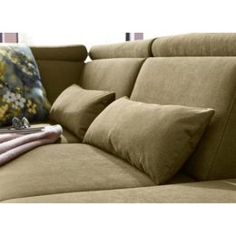 Sit & More Polsterauflage SIT & MORE "Brisbane", grün (olive), B:65cm H:25cm T:13cm, Soft clean (98% Polyester, 2% Polyamid), Polsterauflagen, Sofa-Zubehör Deko-Kissen, Nierenkissenset
