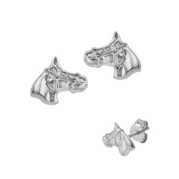 Paar Ohrstecker Firetti "Schmuck Geschenk Silber 925 Ohrschmuck Erstohrstecker Pferde", silber (silberfarben), Ohrringe, Mädchen, Silber 925 (Sterlingsilber), Made in Germany