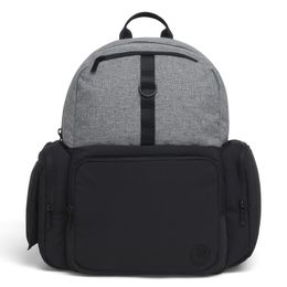 Wickeltasche HUGGIES BABYWEAR, Baby, grau (dunkelgrau heather), Canvas, Nylon, mehrfarbig, Taschen, inklusive Wickelunterlage, ohne abgebildete Accessories