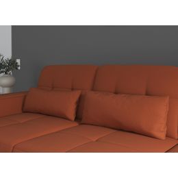 Sit & More Sofakissen SIT & MORE "Baviene", orange (terra), B:65cm H:25cm T:11cm, Polsterauflagen, Sofa-Zubehör Deko-Kissen Sofakissen, Set, bestehend aus 2 Nierenkissen